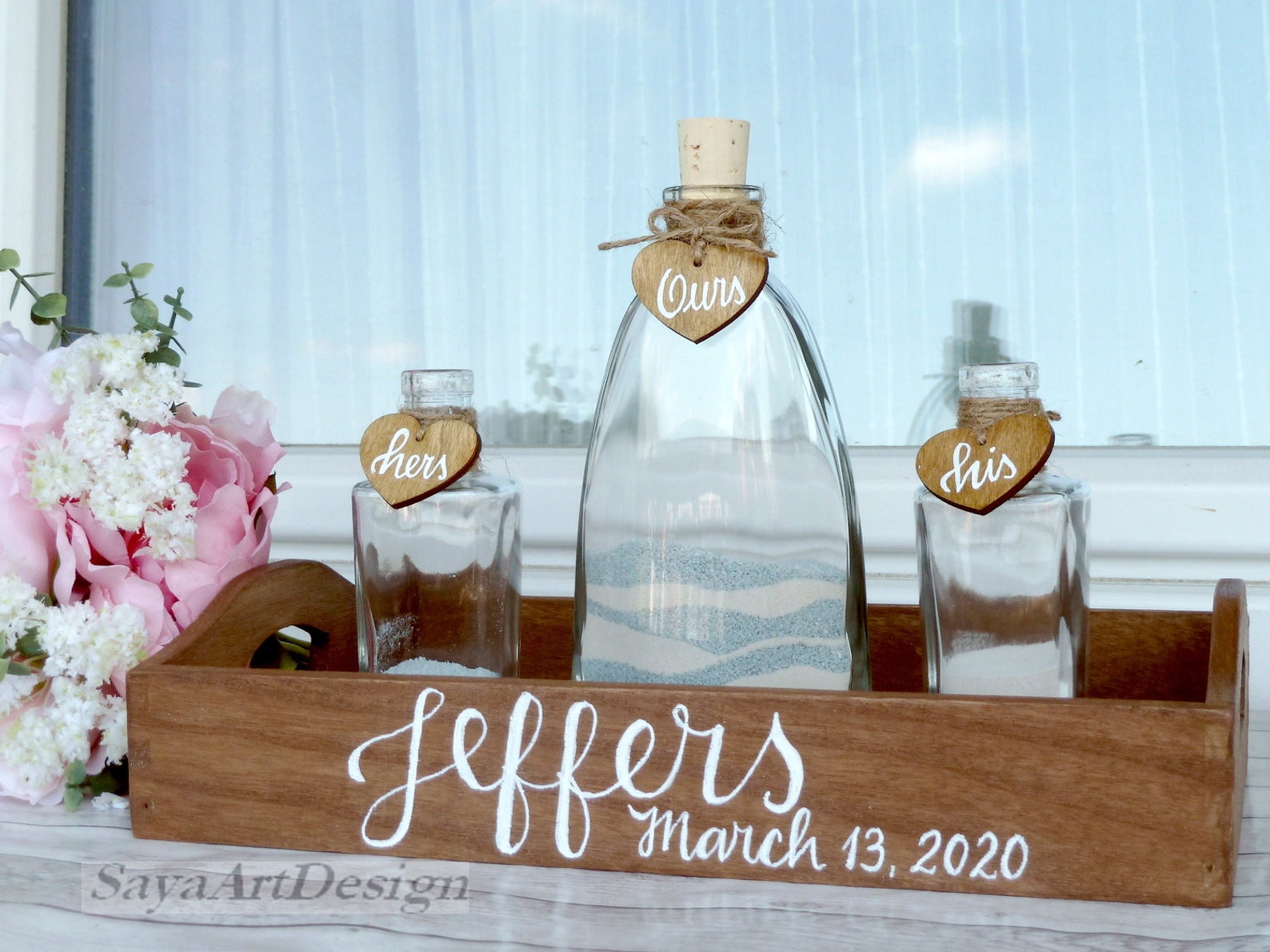 Sand Ceremony Set. Wedding Unity Sand Ceremony. Rustic Chic. | Etsy