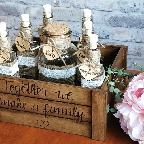 Sand Ceremony Set. Wedding Unity Sand Ceremony. Rustic Chic. - Etsy