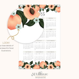 2025 Year at a Glance Calendar | Year at a Glance Calendar, Yearly ...