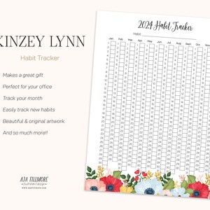 2024 Habit Tracker | Habit Tracker, Habit Tracker, Goal Tracker, Habit ...