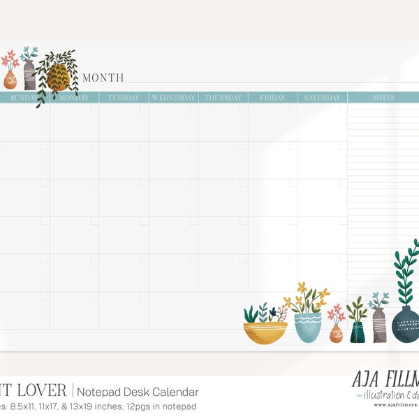 Notepad Desk Calendar - Etsy