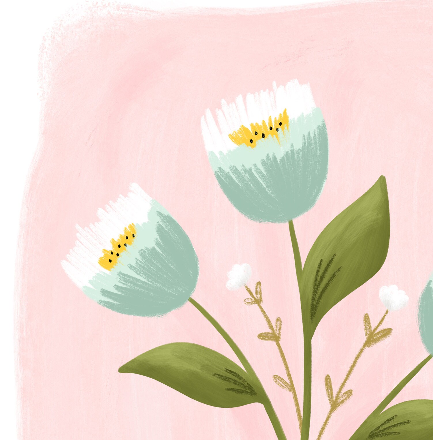 Abstract floral printable, Spring Wall Decor, Art Printable, floral ...