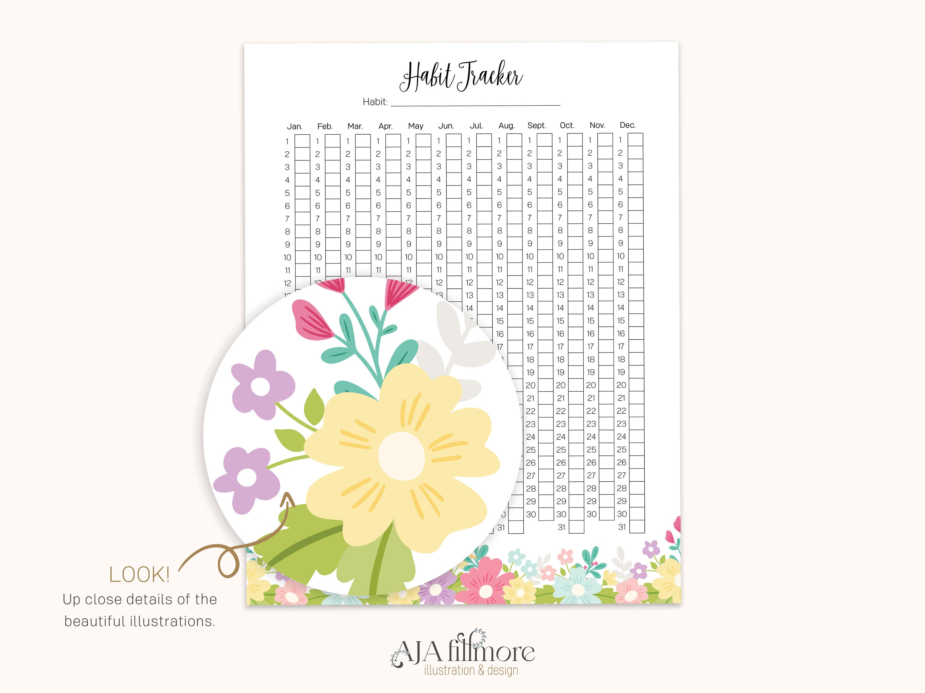 2024 Habit Tracker Habit Tracker, Habit Tracker, Goal Tracker, Habit ...