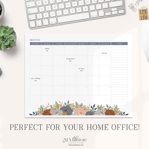 Blank Desk Calendar | Desk Notepad Calendar Makes a Great Gift for the ...