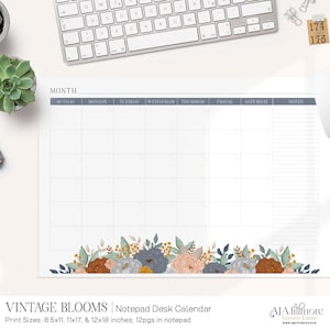 Blank Desk Calendar | Desk Notepad Calendar Makes a Great Gift for the ...