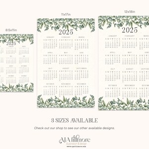 2025 Year at a Glance Calendar | Year at a Glance Calendar Makes a ...