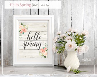 Spring Word Art | Etsy