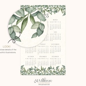 2025 Year at a Glance Calendar | Year at a Glance Calendar Makes a ...