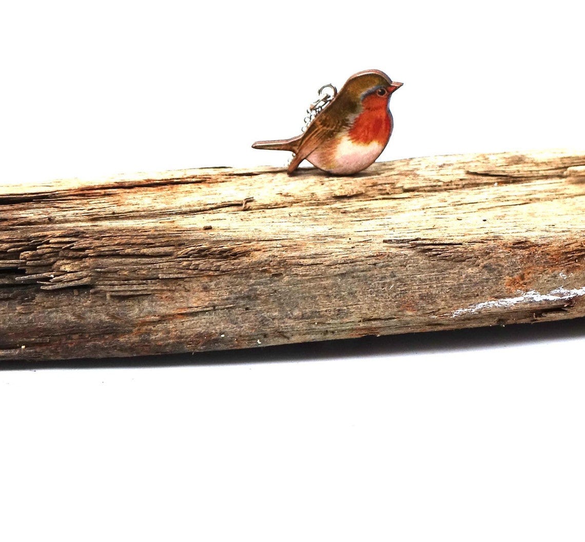 Robin necklace Christmas Robin Robin gifts | Etsy