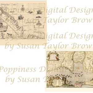 Vintage Maps Printable Journal Pages Travel Digital - Etsy