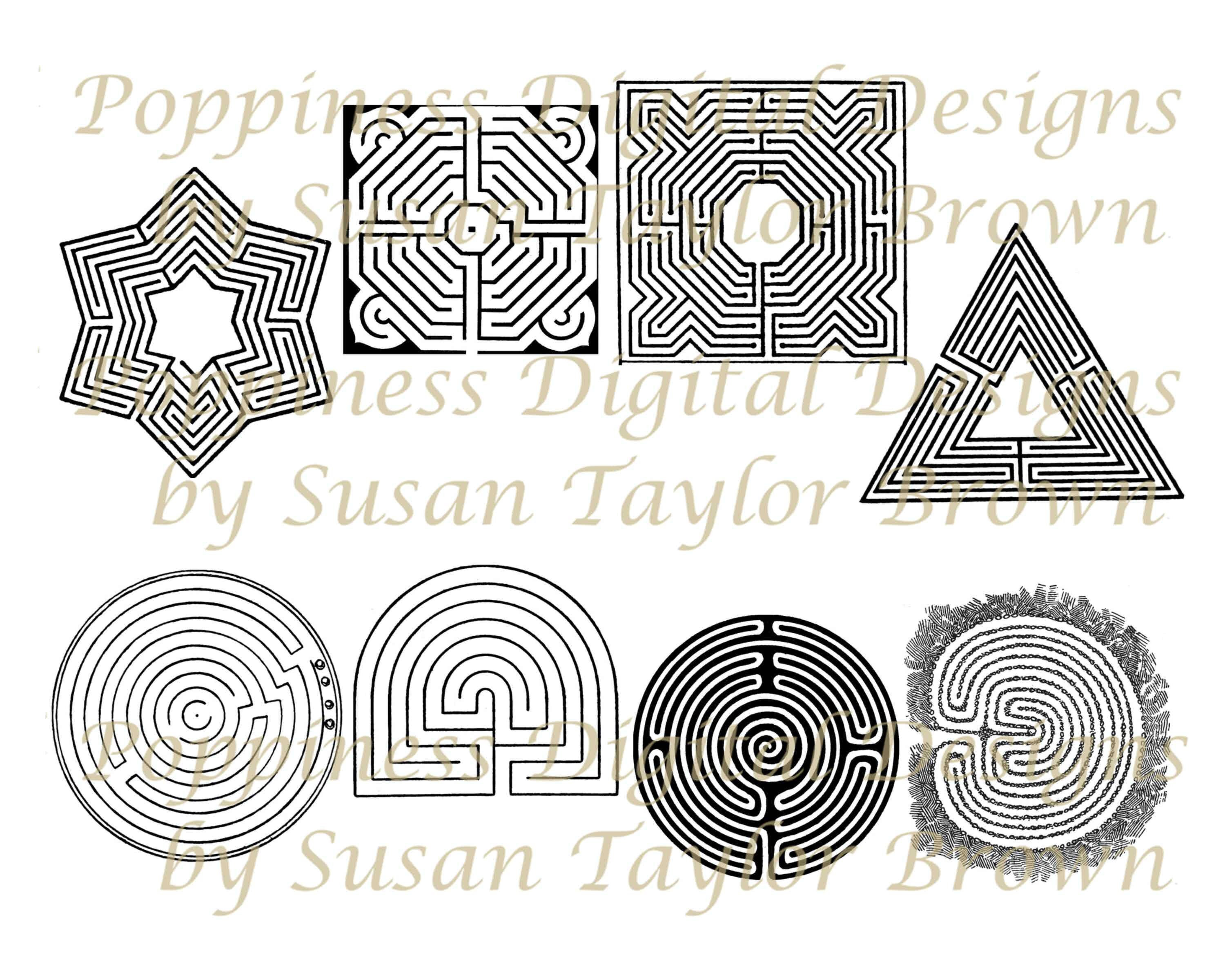 AMAZING MAZES Fun Printable Mazes 42 Different Mazes on 23 Pages - Etsy