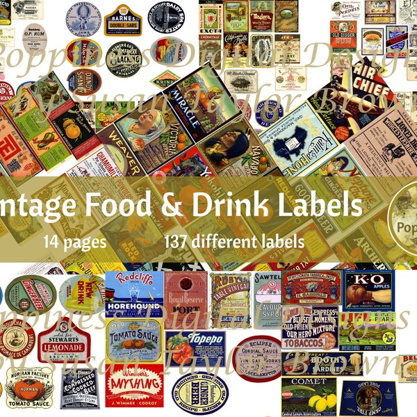Vintage Food Label - Etsy