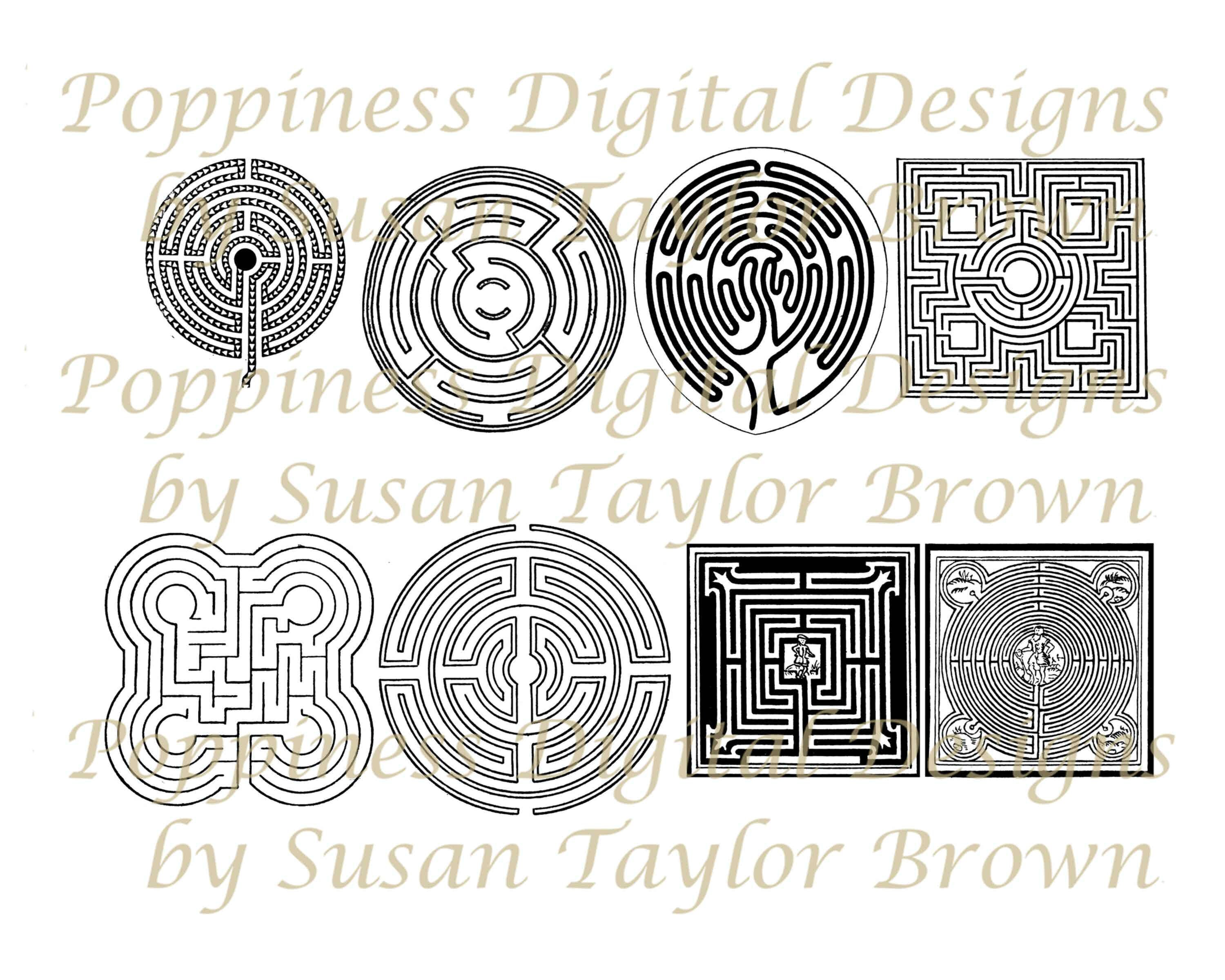 AMAZING MAZES Fun Printable Mazes 42 Different Mazes on 23 Pages - Etsy