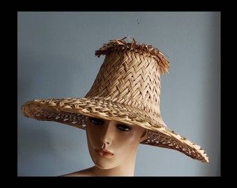 Tiki Straw Hat - Etsy