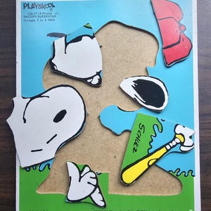 Playskool Snoopy Puzzle. - Etsy