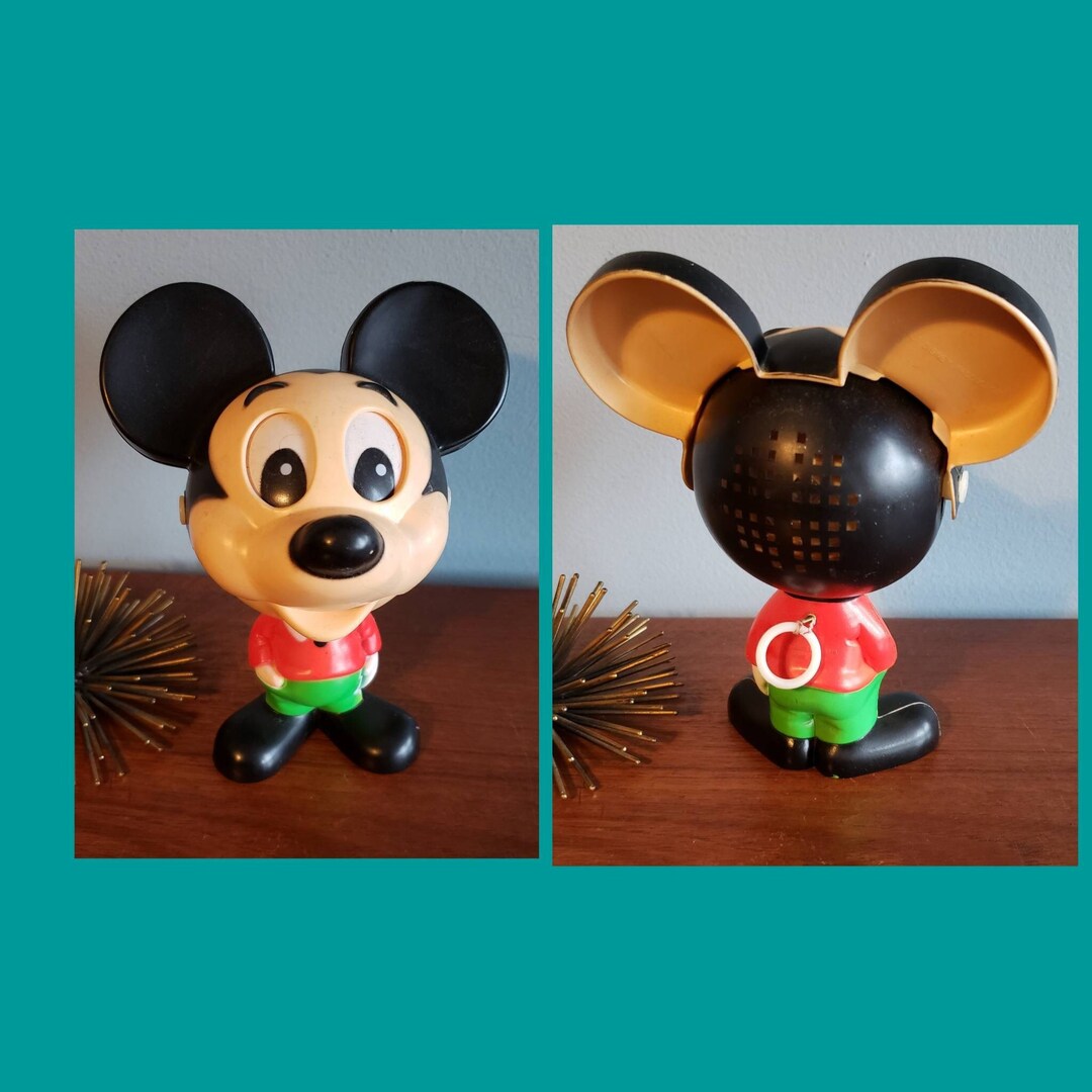 Vintage Mickey Mouse 1976 Mattel Chatter Chums Talking Pull String Toy ...