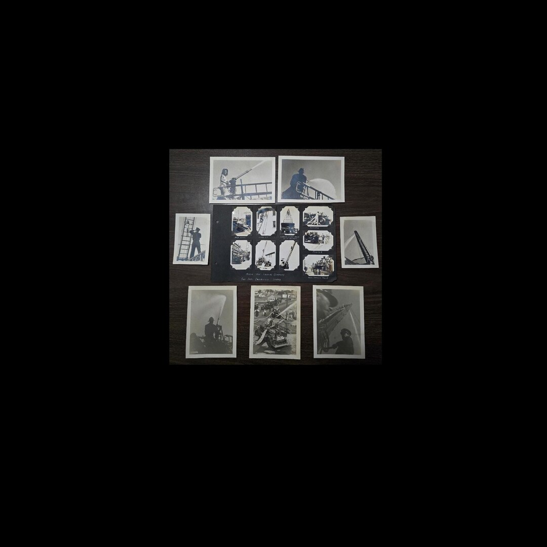 Found Images. 1930s Fireman 16 Piece Lot of Black and White Photos ...