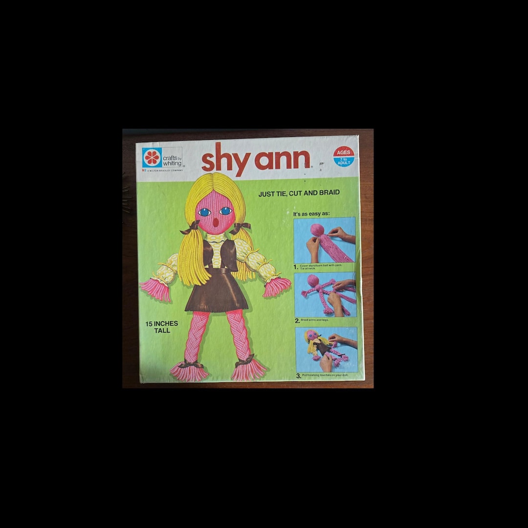 1972 Milton Bradley Shy Ann Doll Making Kit. - Etsy