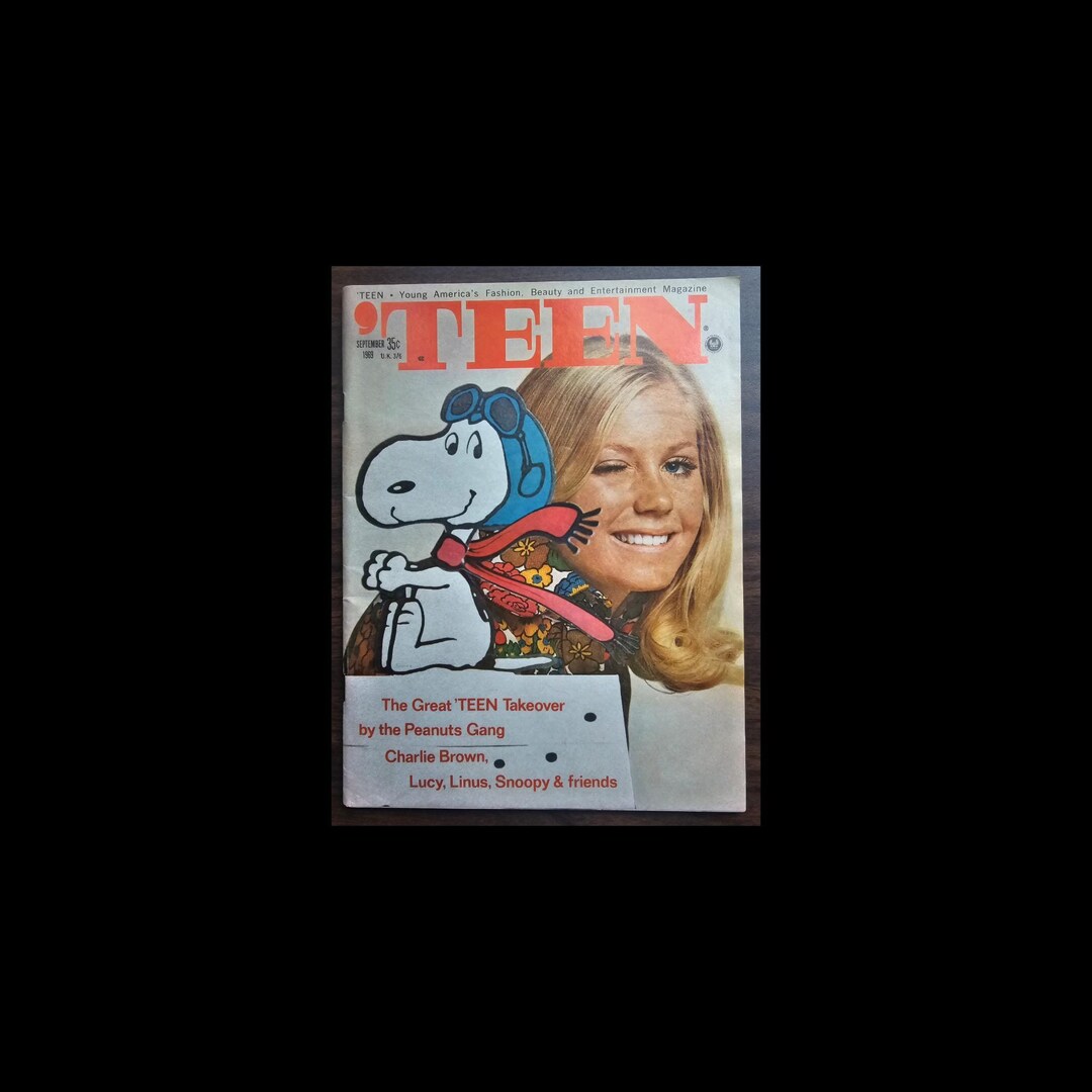 1969 Teen Magazine Featuring Snoopy and the Peanuts Gang. - Etsy