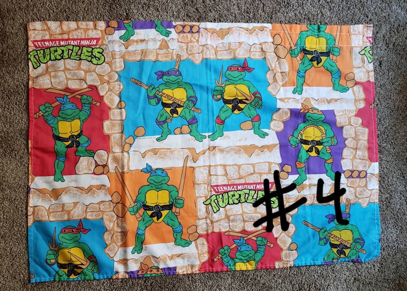 1980s Teenage Mutant Ninja Turtles Window Curtains and - Etsy