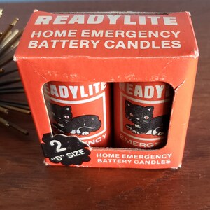Vintage Novelty Candles 2 "d" Size Readylite Battery Candles. - Etsy