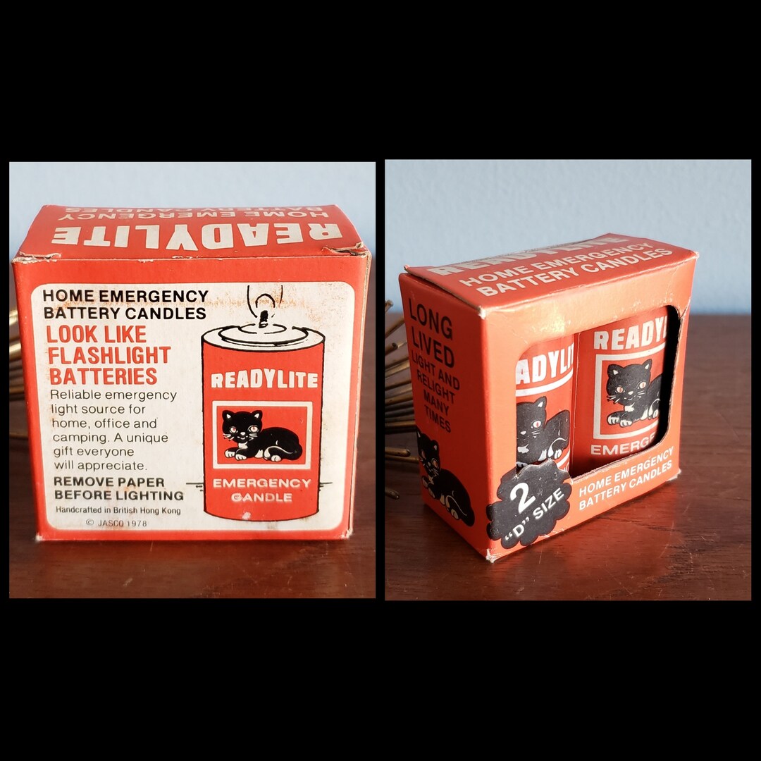 Vintage Novelty Candles 2 "d" Size Readylite Battery Candles. - Etsy