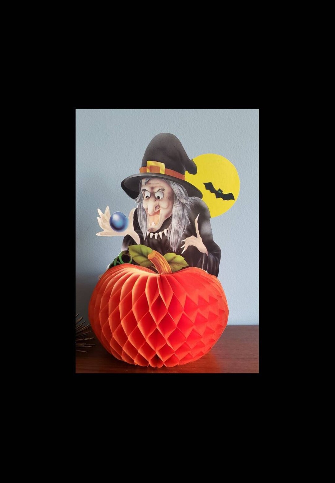 Vintage Witch Halloween Honeycomb Tissue Centerpiece. - Etsy