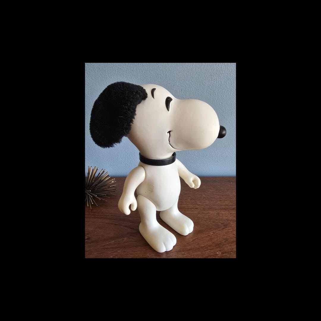 8" Poseable Snoopy With Collar and Fuzzy Ears and Tail. - Etsy