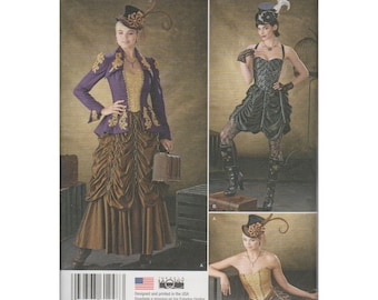 Misses Steampunk Victorian Costume Pattern Simplicity 1248 - Etsy