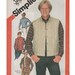 Simplicity 5350 Mens 1980s Western Shirt & Quilted Vest Pattern Size 44 ...