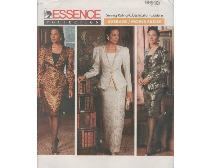 Butterick 3239 Wedding Bridal Dress Pattern V Back, Basque Waist Size ...