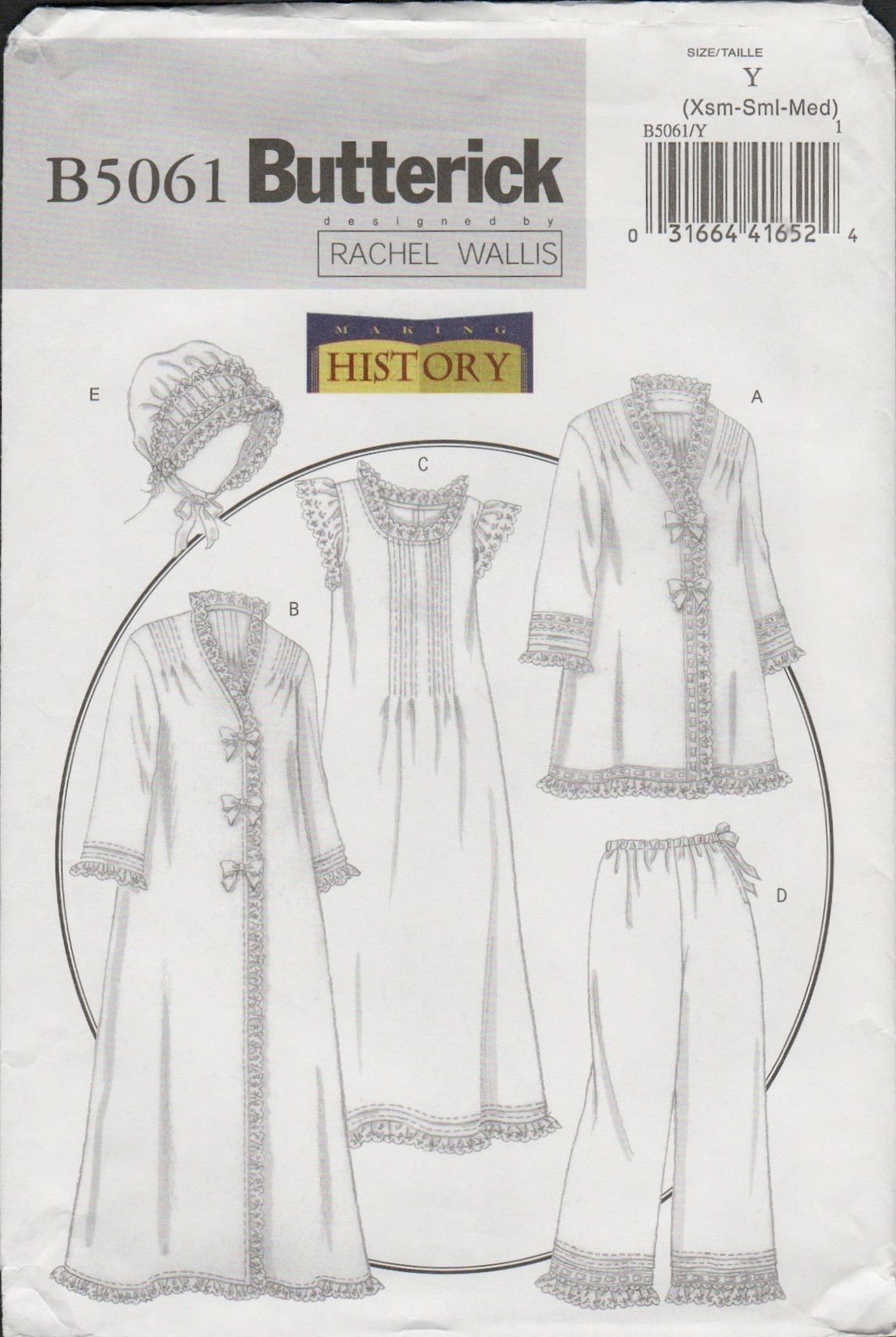 Butterick 5061 Making History Victorian Jacket, Robe, Nightgown Costume ...
