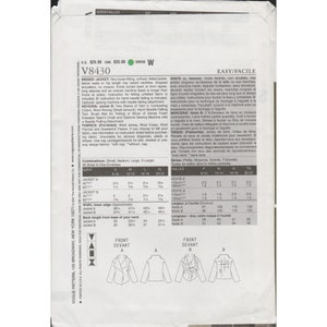 Vogue 8430 Marcy Tilton Artsy Felted Jacket, Waterfall Jacket Pattern ...