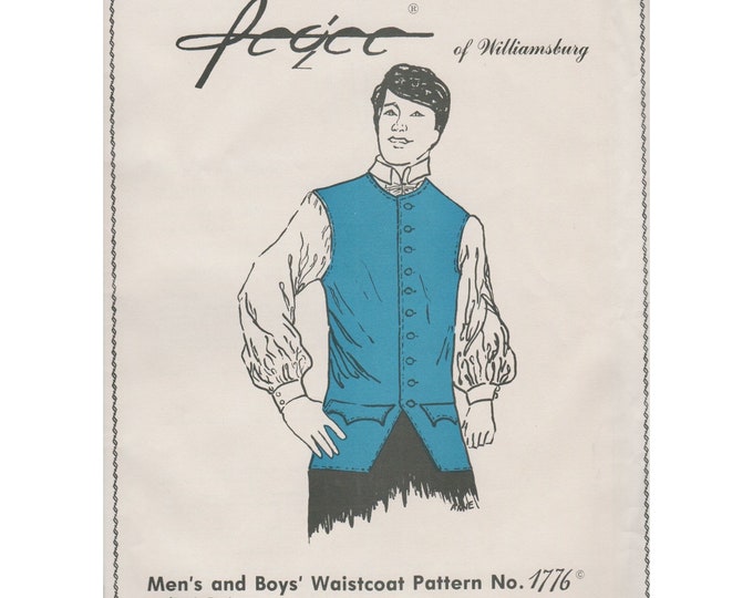 Pegee of Williamsburg 1776 Colonial Waistcoat Historical Costume ...