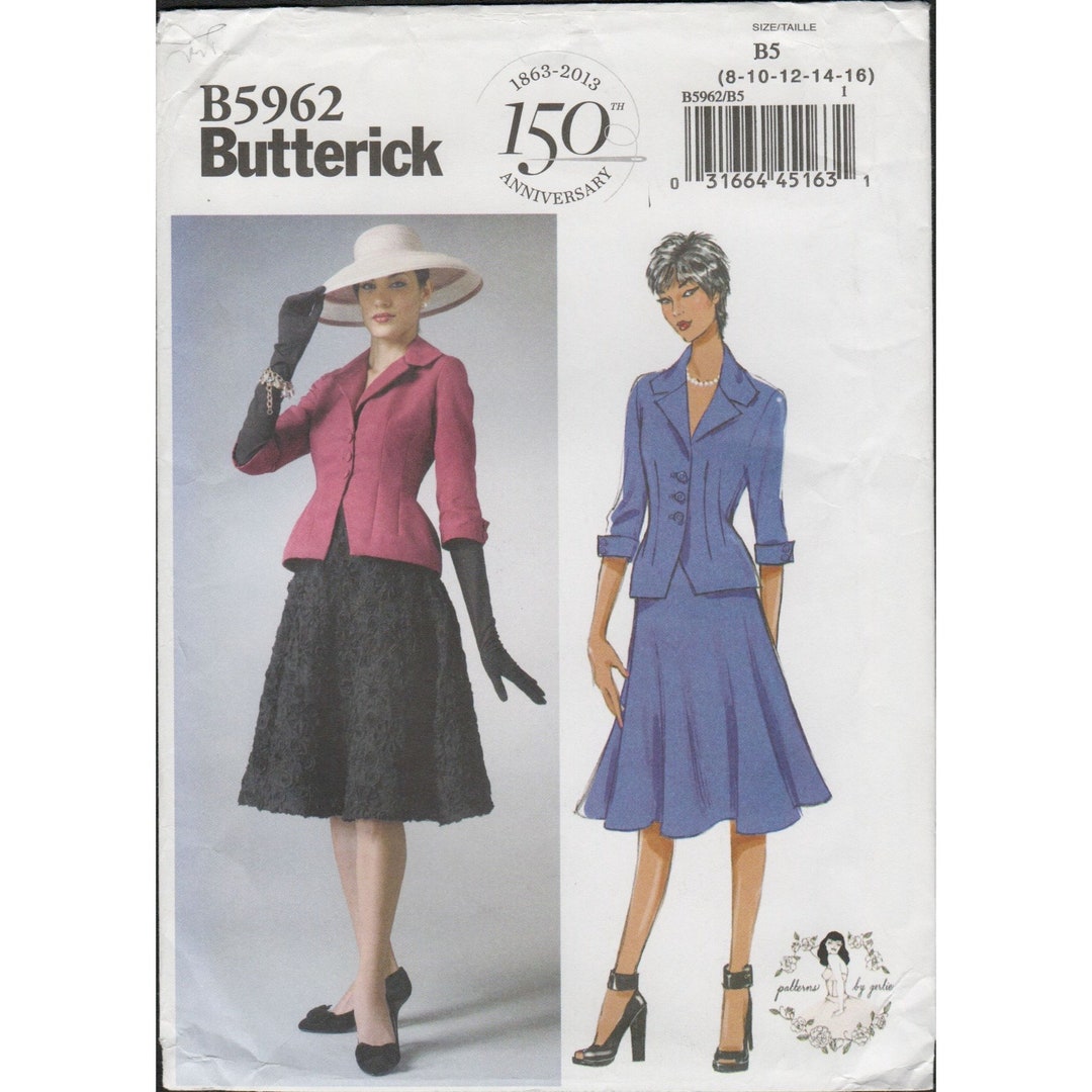 Butterick 5962 New Look Bar Suit Jacket and Skirt by Gertie Pattern ...