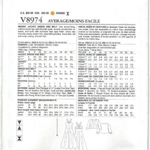 Vogue Vintage Model Pattern 8974 Late 1940s Reissue Fit & - Etsy