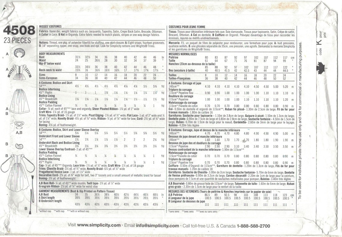 Simplicity 4508 Elizabethan Tudor Gown Costume Pattern Cosplay | Etsy