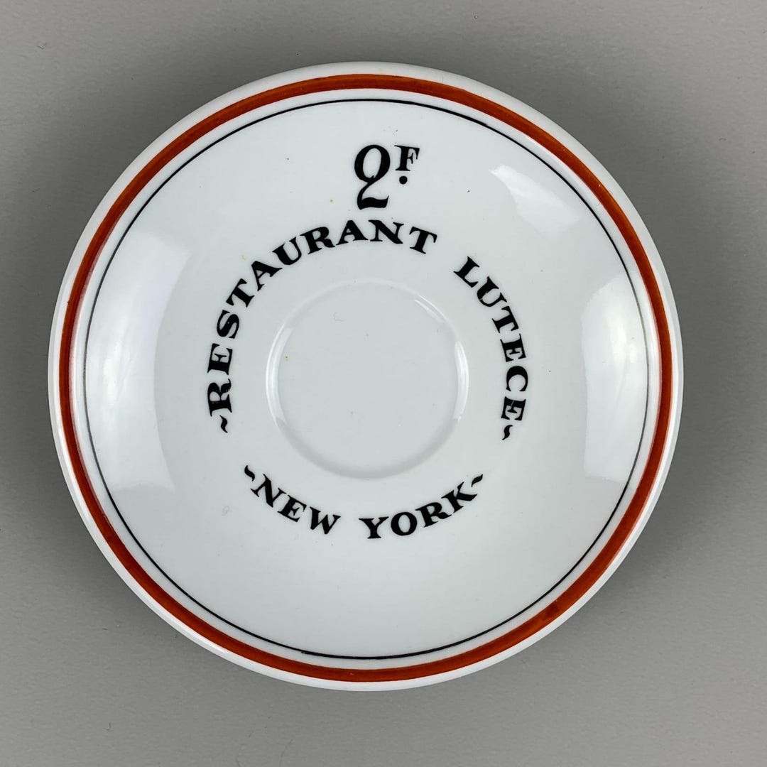 Lutece Restaurant New York City Collectible Tip Trinket Dish 2F Andre ...