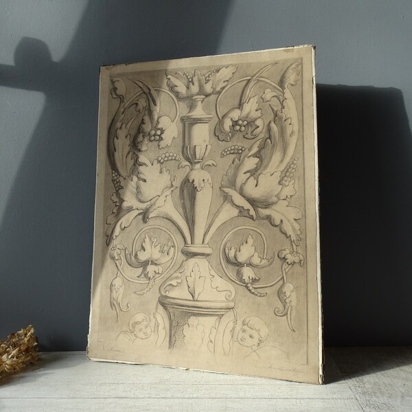 Antique Drawing - Etsy