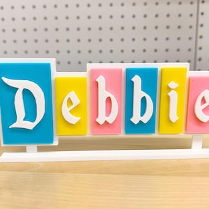 Personalized Desk Name Plate, Desk Name Disney Sign, Teacher Desk Name ...