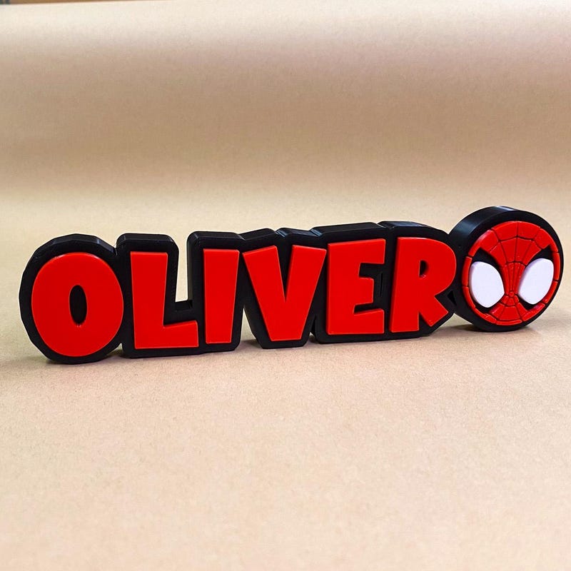 Spiderman Name Tags - Etsy