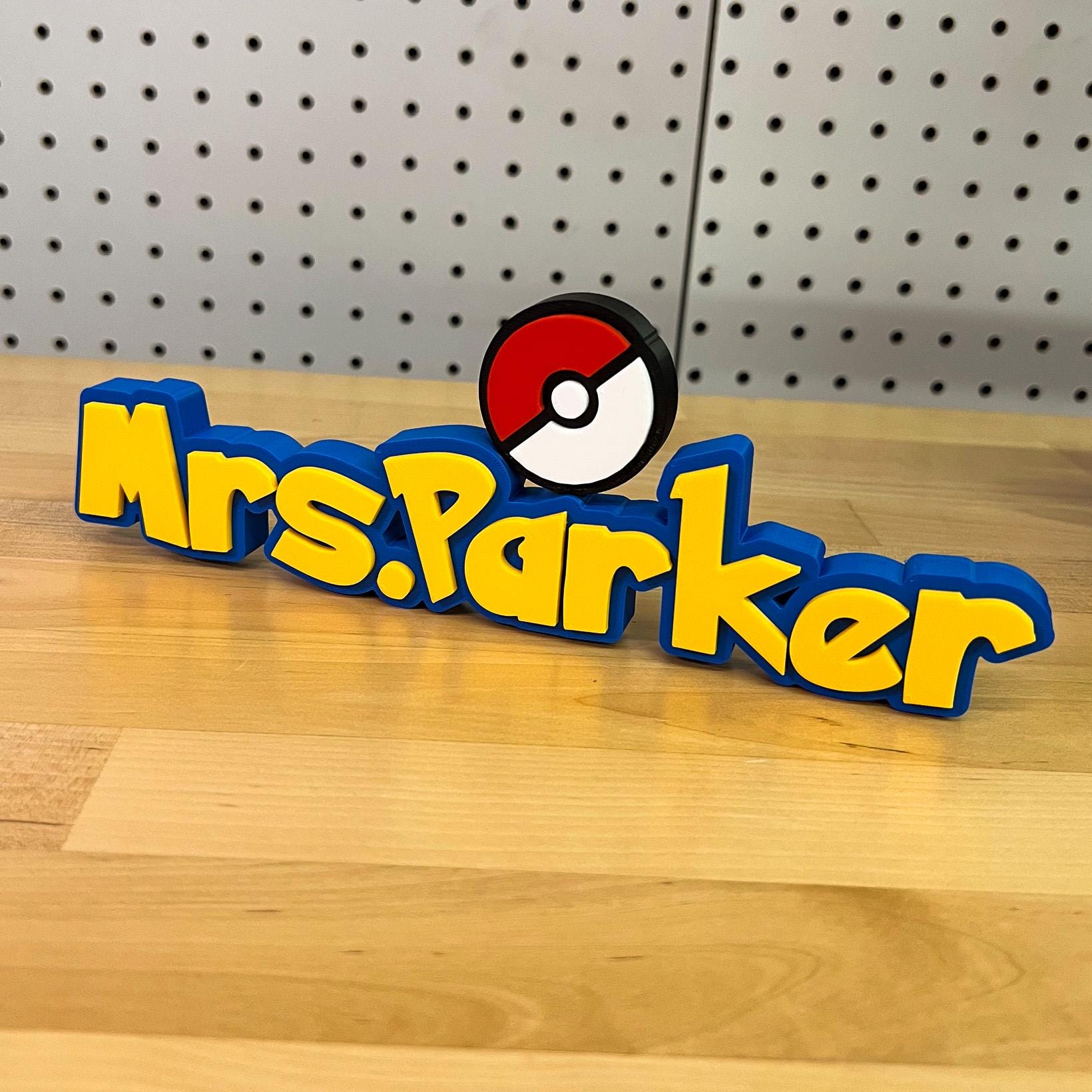 Personalized Desk Name Plate, Desk Name Anime Card Sign, Game Room Sign ...
