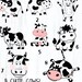 8 Cute Cow Svgs, PNGS, Cricut Silhouette Cow Cut Files, Cow SVG Bundle ...
