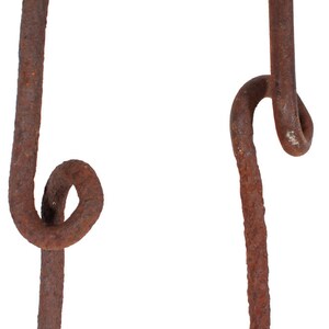 Vintage Forged Iron Primitive Fence Posts. Farm Implements. Modern Art ...