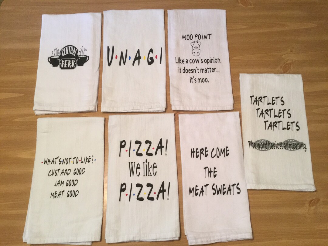 Pick 3-friends Inspired Kitchen Towels/friends Towel/friends TV Show ...
