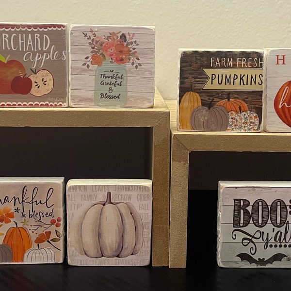 Fall Tiered Tray Decor - Etsy