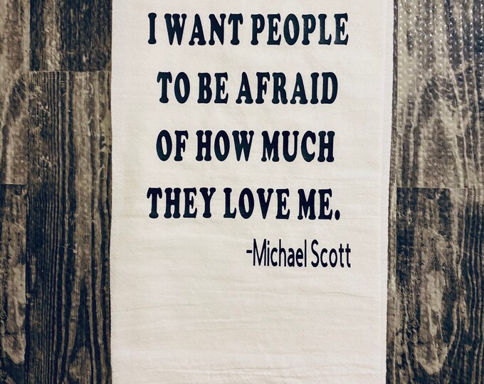 Michael Scott Quote Kitchen Towel/office TV Show/office Kitchen Towel ...