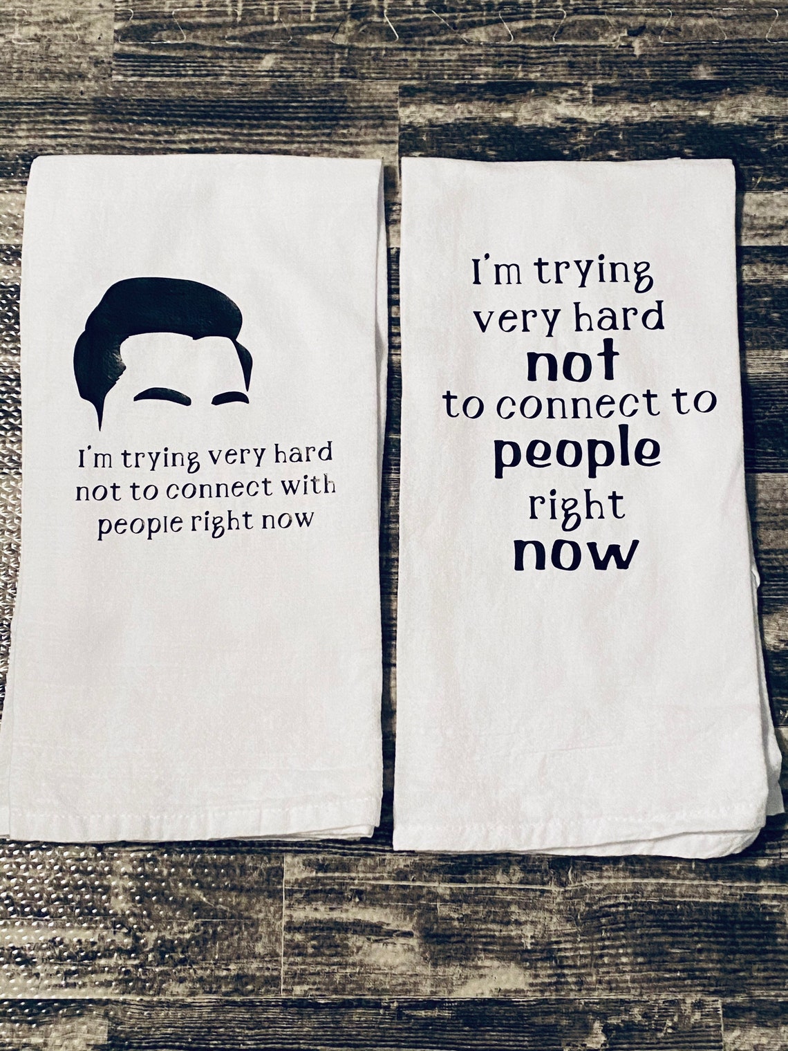 I Am Trying Very Hard Not to Connect With People Right Now Towel-2 ...