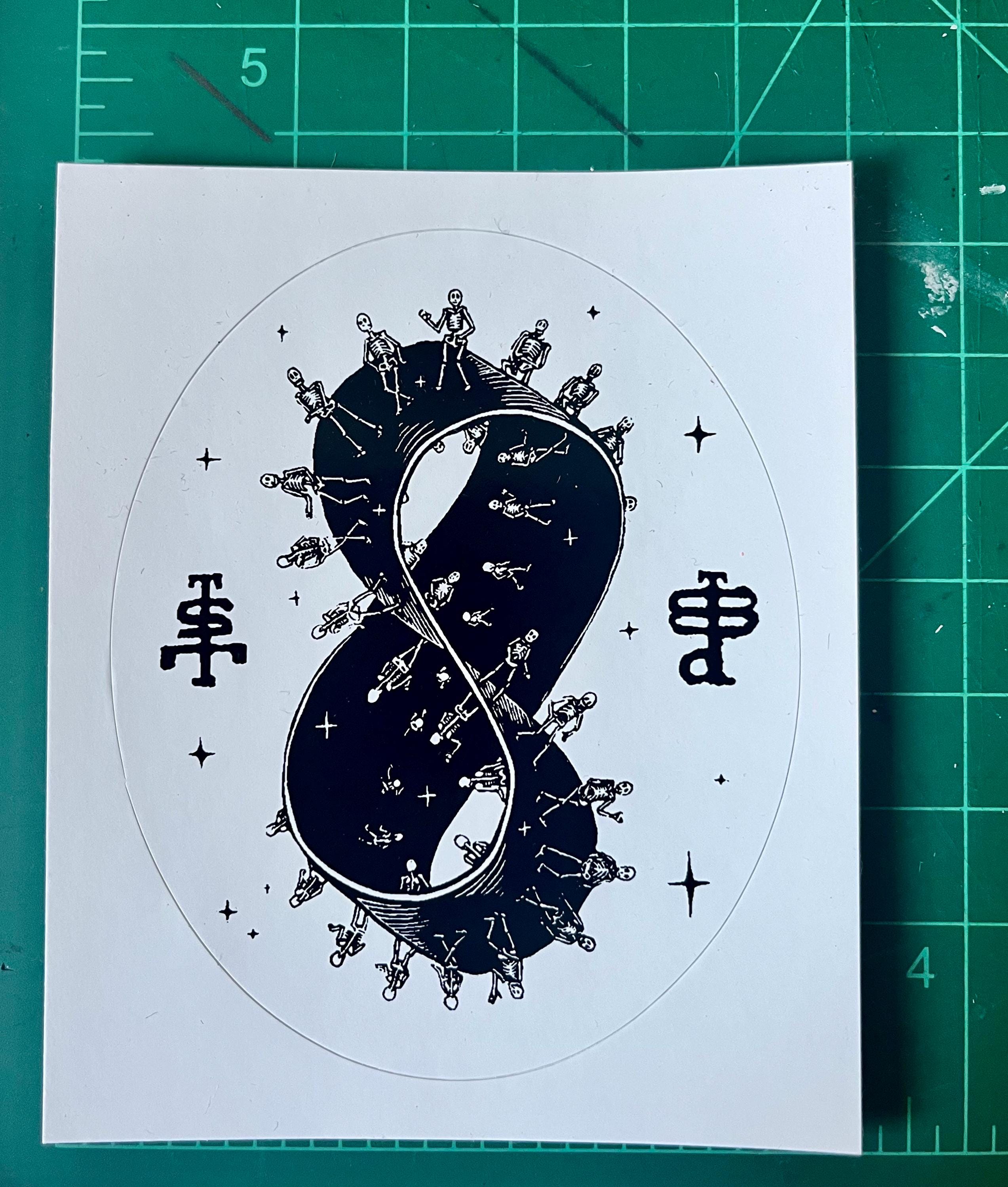 Mobius Strip 3ct Sticker Pack - Die Cut Vinyl Oval - Adapted From ...