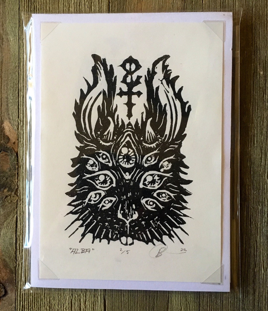 ALBA CORE PACK: the Sacred Trust Rabbit Print Hand Carved and Printed ...